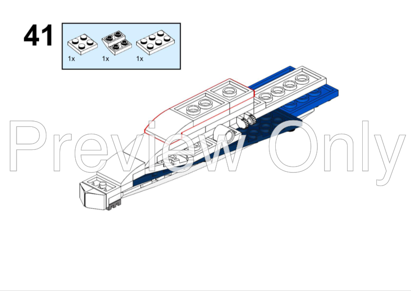 LEGO MOC-222551 Anakin Skywalker's Azure Angel Modified Delta-7 ...