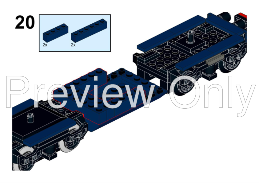 LEGO MOC-222575 Italian Inter City Notturno Train by Handers ...