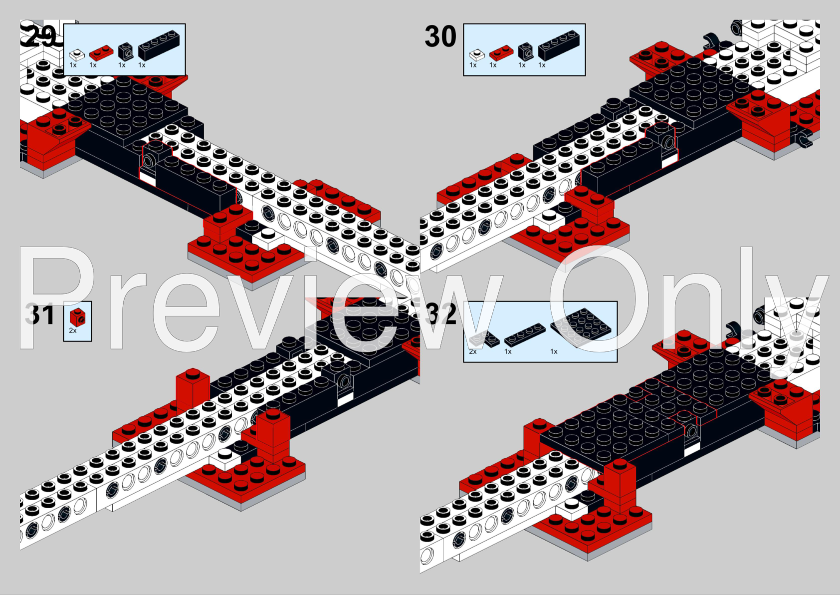 LEGO MOC Fire Department Rear Mount Ladder Truck by brickdefense ...