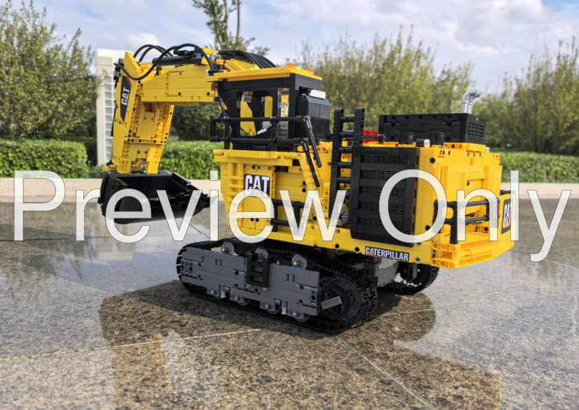 LEGO MOC Caterpillar 6020b backhoe mining excavator by xiaohutushen ...