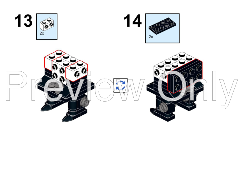 LEGO MOC K_2so Brickheadz by FMbricks | Rebrickable - Build with LEGO