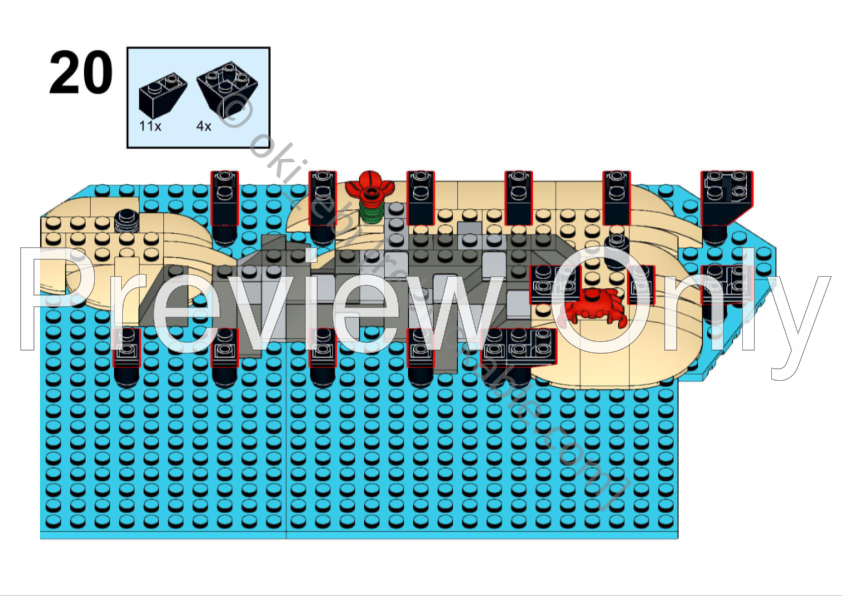 LEGO MOC Lagoon Lock-Up Remake - Connectable with new 10320 Eldorado ...