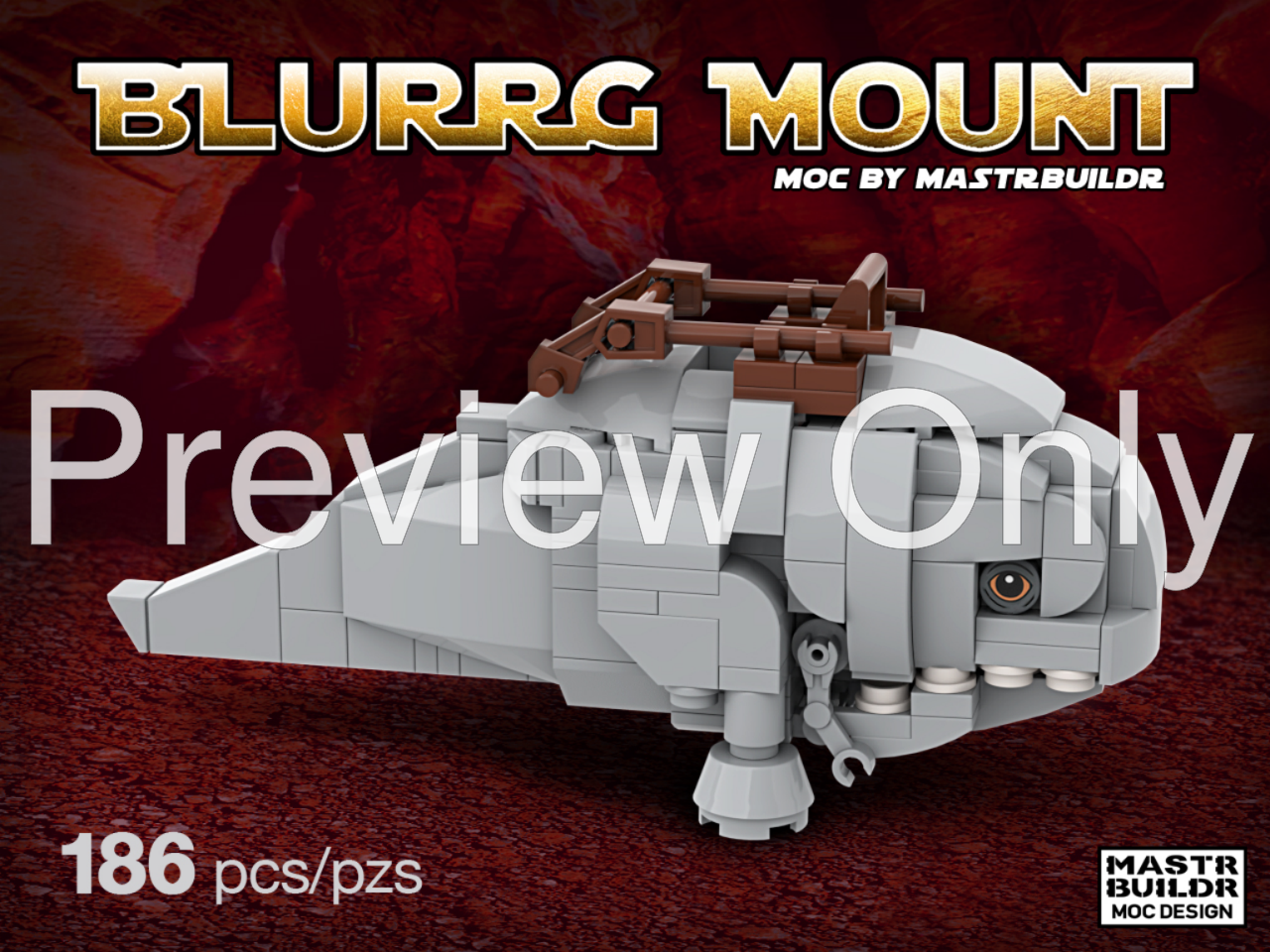 LEGO MOC Blurrg Mount by mastrbuildr | Rebrickable - Build with LEGO