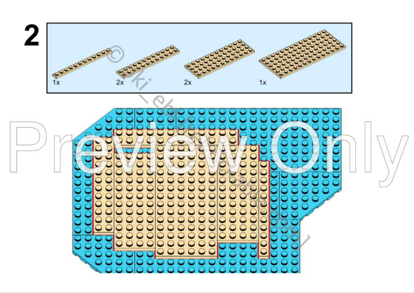 LEGO MOC Sabre Island Remake - Connectable with new 10320 Eldorado ...