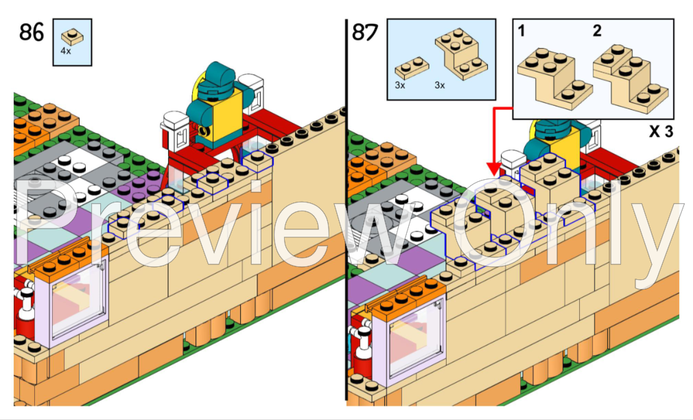 LEGO MOC Modular Krusty Burger by benbuildslego | Rebrickable - Build ...