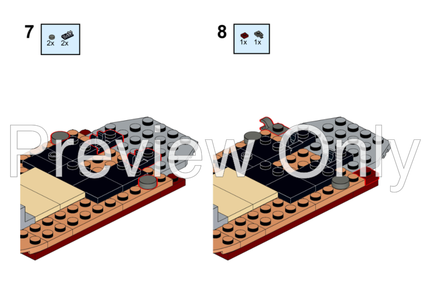 LEGO MOC-224672 75271 Luke's Landspeeder by Blue Bricks | Rebrickable ...