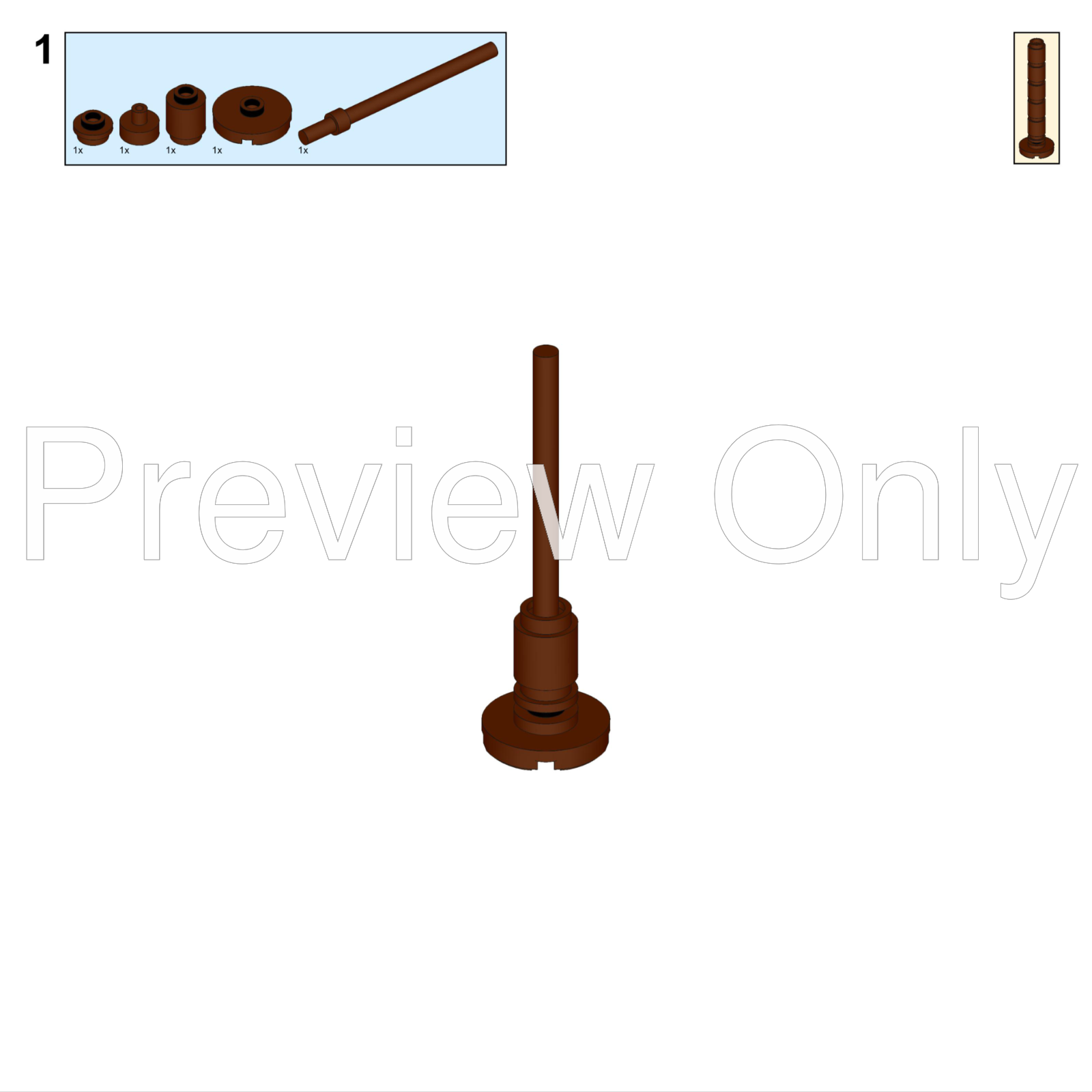 LEGO MOC Pine Tree by habichtfreak | Rebrickable - Build with LEGO