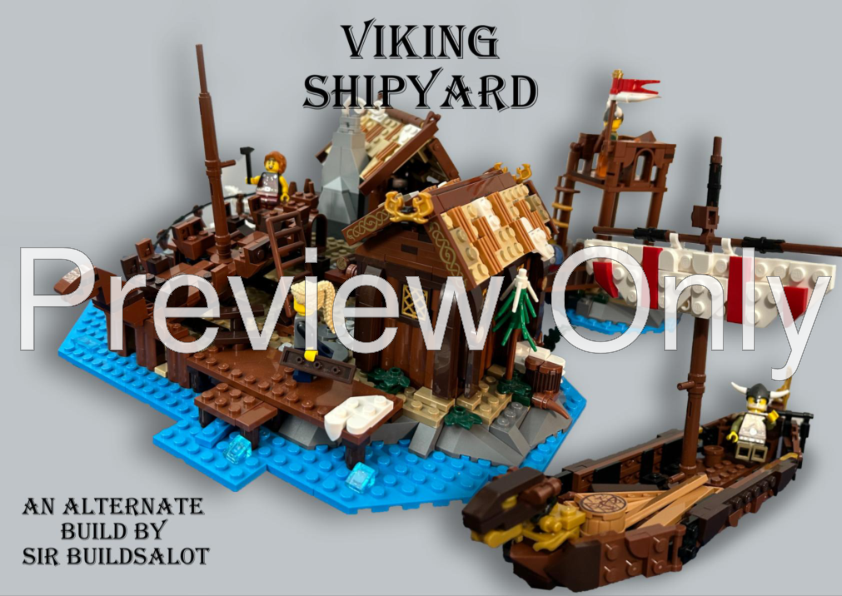 LEGO MOC Viking Shipyard by Sir BuildsALot | Rebrickable - Build with LEGO