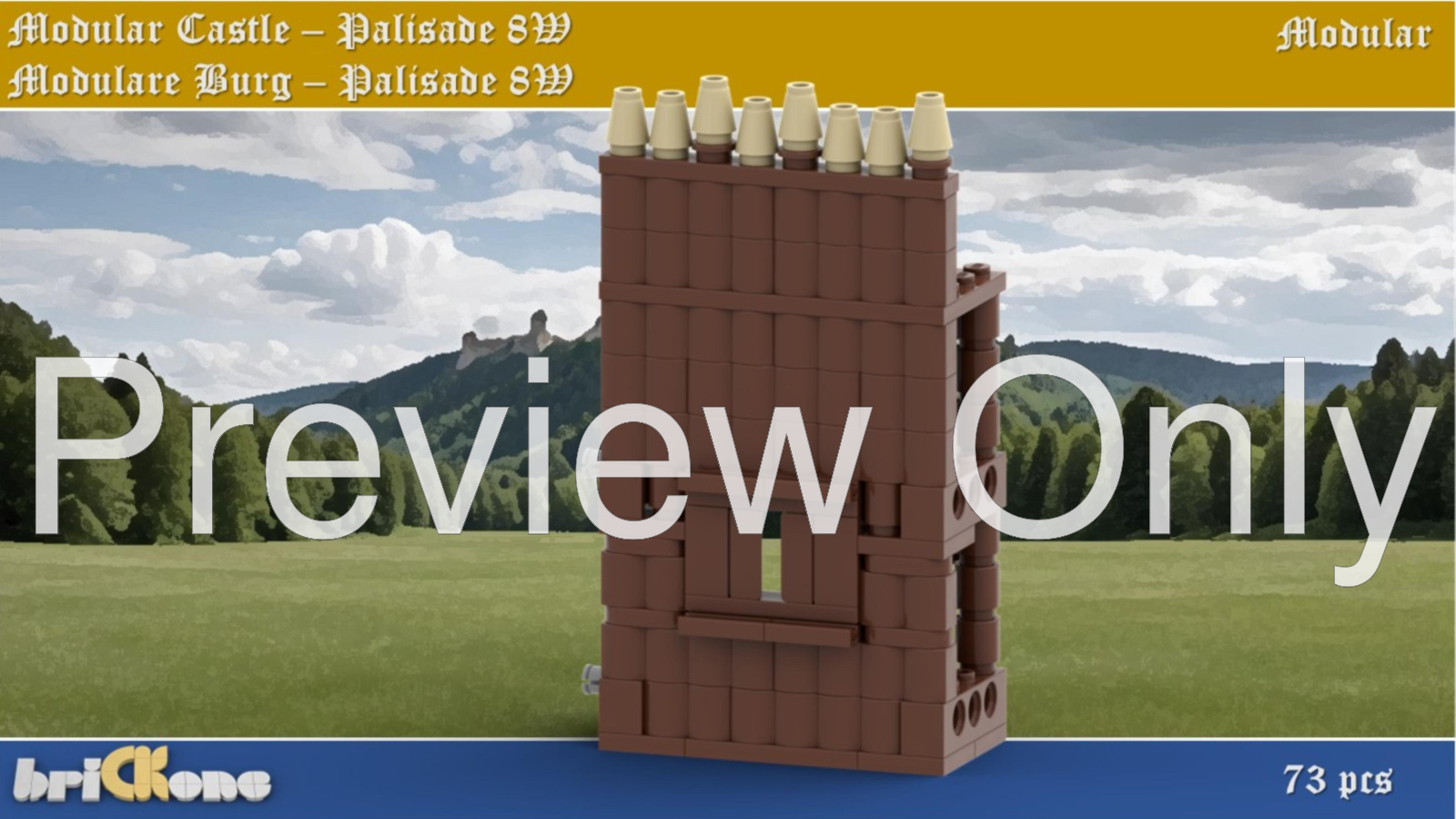 LEGO MOC Modular Caste Palisade / Outer Bailey - Palisade / Vorburg by ...