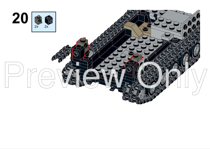 LEGO MOC TLAV with turret by HMMWVmocs | Rebrickable - Build with LEGO