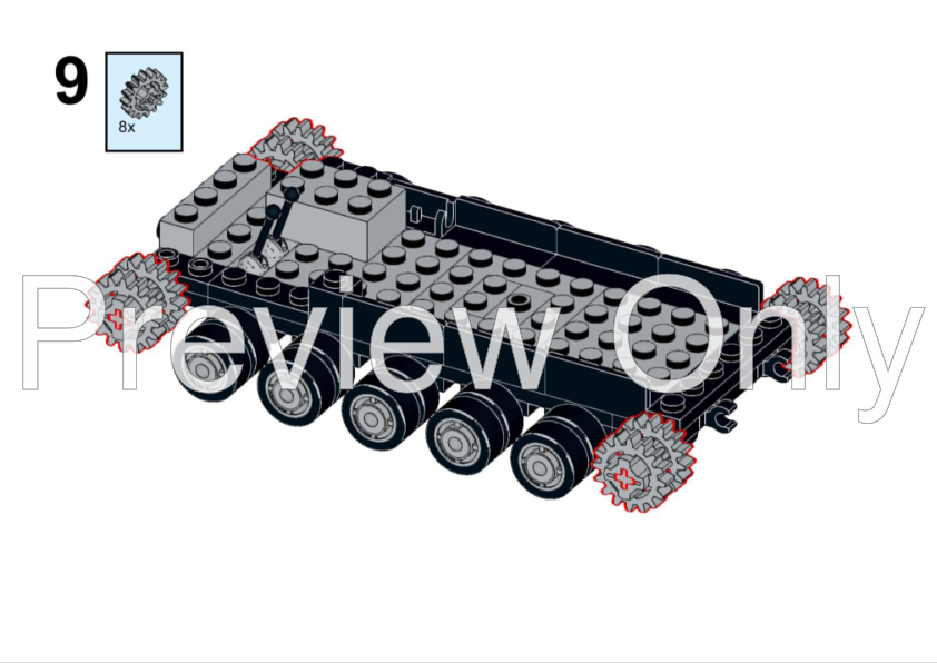 LEGO MOC TLAV with turret by HMMWVmocs | Rebrickable - Build with LEGO