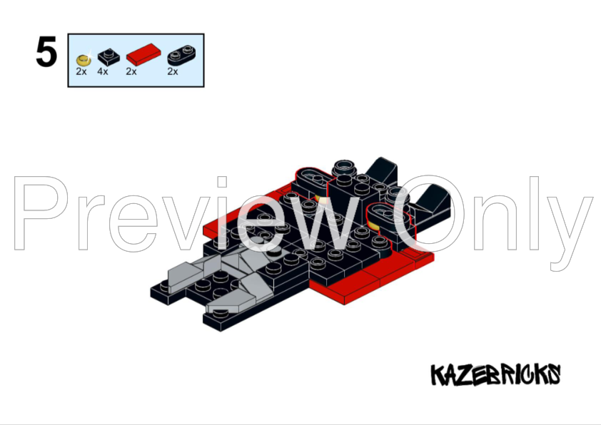 LEGO MOC Ford Mustang Foxbody Drag Car by KazeBricks | Rebrickable ...