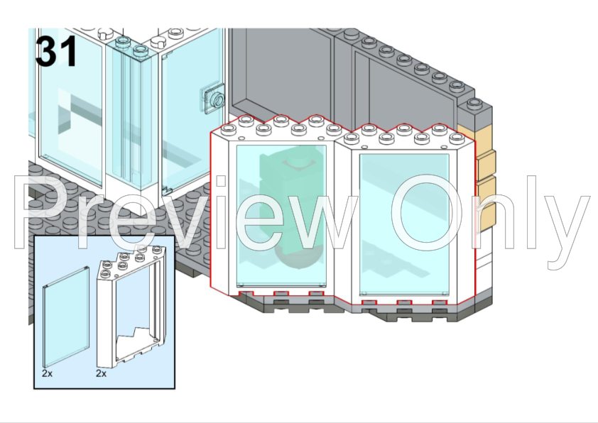 LEGO MOC Motel Brick Extra Floor by BrickAndBuildsI | Rebrickable ...