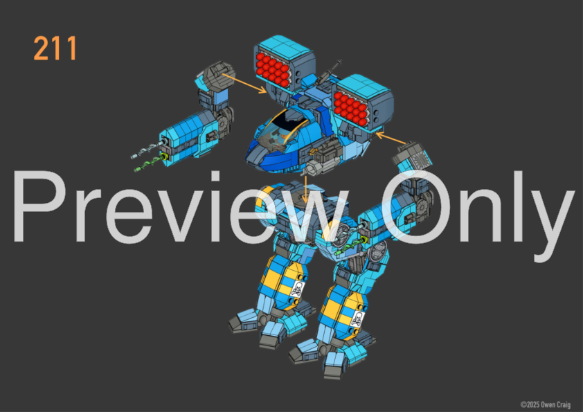 LEGO MOC Timber Wolf [Mad Cat] Battlemech by canuck33 | Rebrickable ...