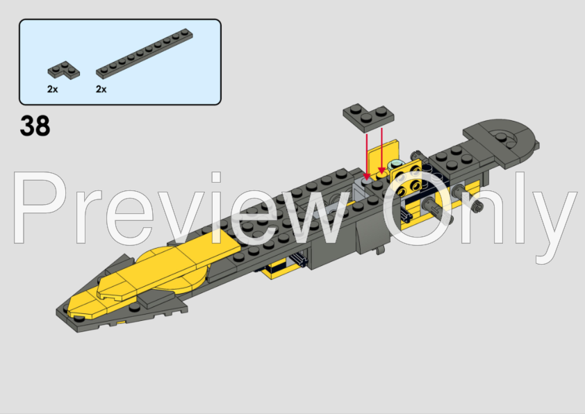 LEGO MOC Anakin Skywalker's Delta-7B Aethersprite-class light ...