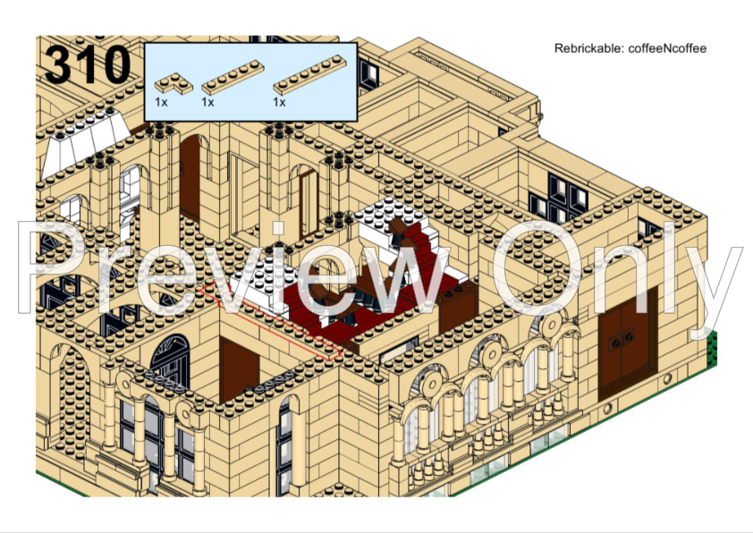 LEGO MOC-227021 The Breakers (Newport Mansion) by coffeeNcoffee ...
