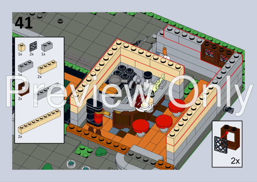 LEGO MOC-227308 Fish&Chips and Haberdashery - 10350 Tudor Corner ...