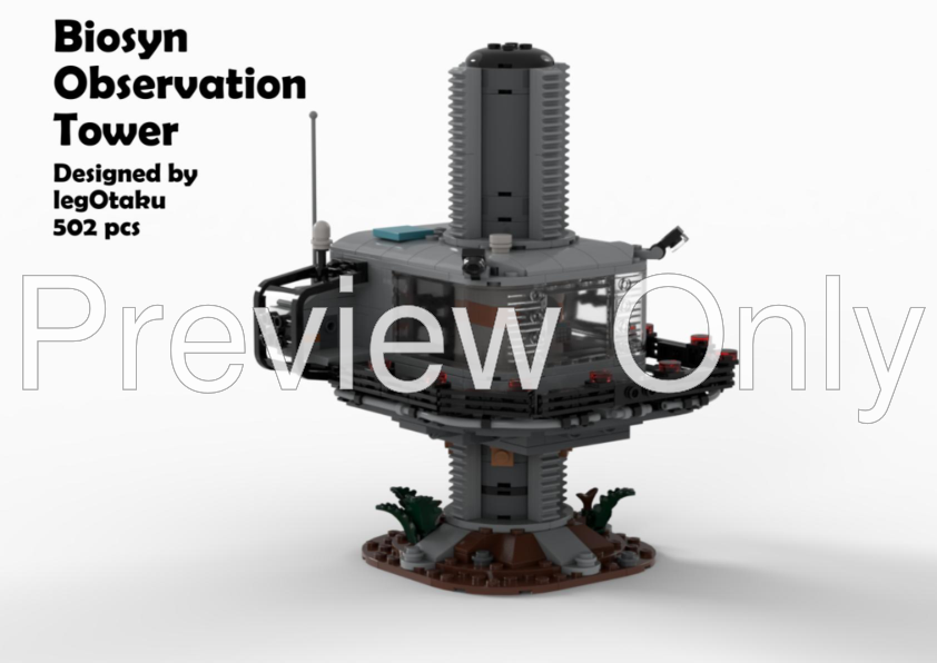 LEGO MOC Biosyn Observation Tower by legOtaku | Rebrickable - Build ...