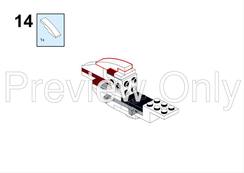 LEGO MOC-227511 Barc Speeder with Sidecar Moc Build 75378 Barc Speeder ...