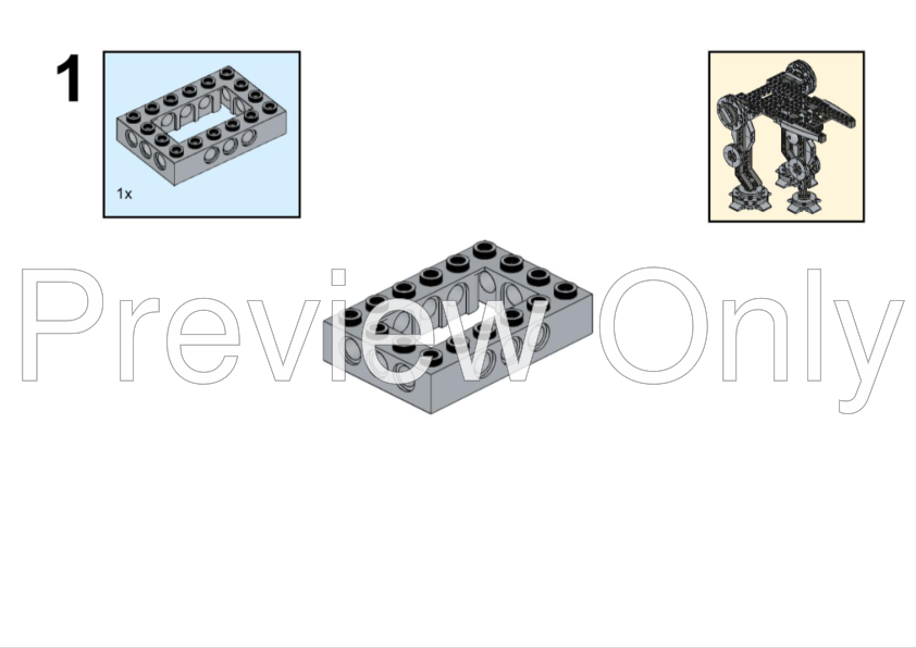 LEGO MOC AT-AP walker by MrPenguin2060 | Rebrickable - Build with LEGO