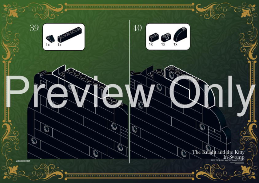LEGO MOC THE KNIGHT AND THE KITTY IN SWAMP - MEDIEVAL MINI DIORAMA MOC ...