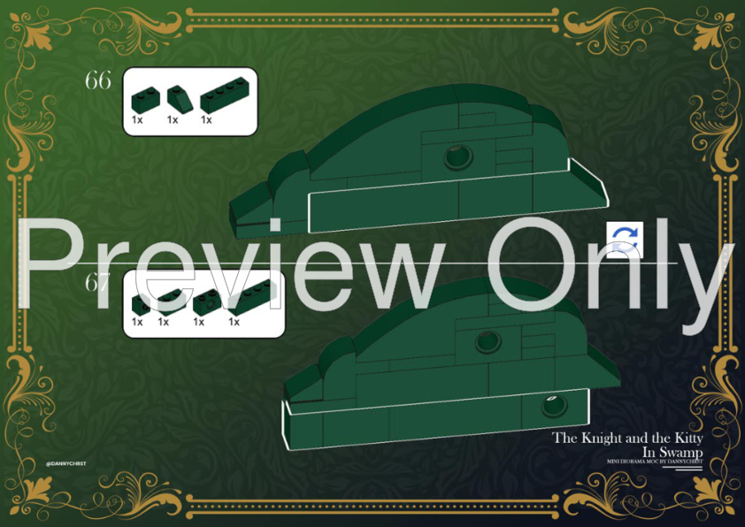 LEGO MOC THE KNIGHT AND THE KITTY IN SWAMP - MEDIEVAL MINI DIORAMA MOC ...