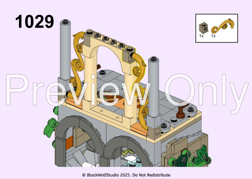 LEGO MOC Rivendell Bridge Add-on by BlackWolfStudio | Rebrickable ...