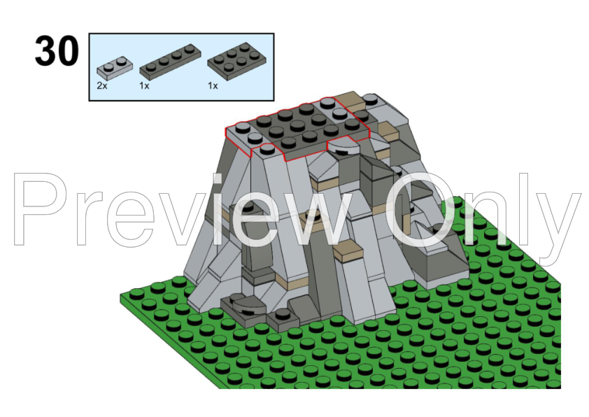 LEGO MOC Mount Olympus and City of Thebes (Microscale) by Check_out_my ...