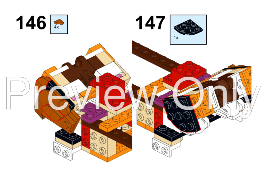 LEGO MOC Barosaurus lentus BYU 9024: 31129 + 31150 + 31154 by Foosbubs ...