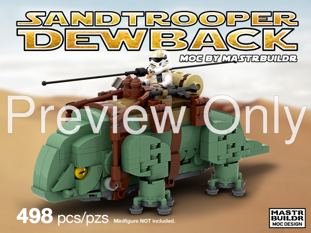 LEGO MOC-228601 Sandtrooper Dewback by mastrbuildr | Rebrickable ...