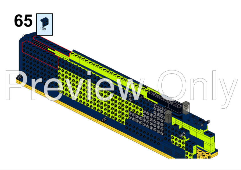 LEGO MOC CSX 591 GE AC4400CW by 603bricks | Rebrickable - Build with LEGO