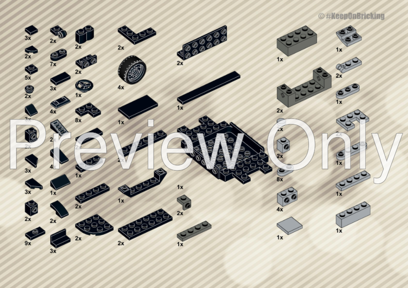 LEGO MOC 77239 Muscle Car by Keep On Bricking | Rebrickable - Build ...