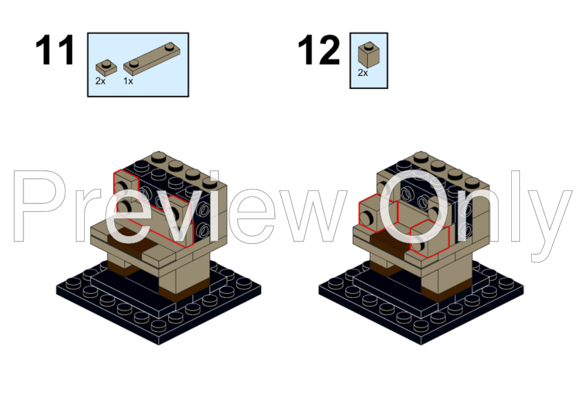 LEGO MOC-230001 Togusa Brickheadz - Ghost in the Shell: Stand Alone ...