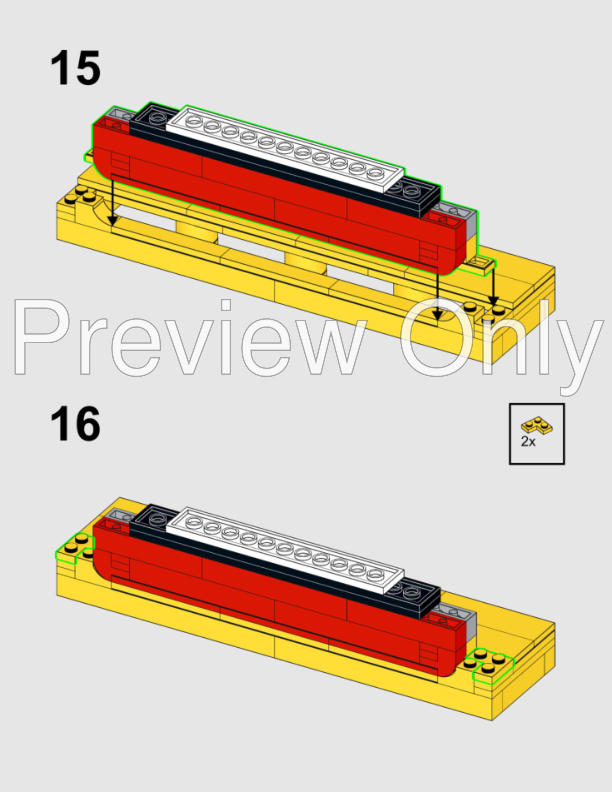 LEGO MOC Upscaled mail panel by Briquoleur | Rebrickable - Build with LEGO