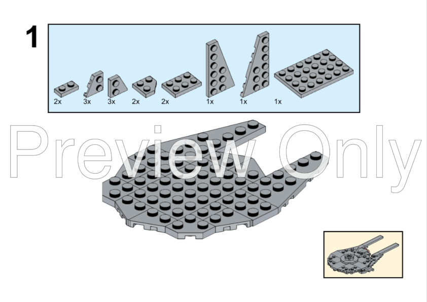 LEGO MOC Thufir-Class Destroyer by LegendAJ | Rebrickable - Build with LEGO