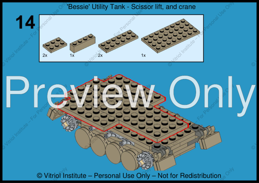 LEGO MOC Bessie M-22 Utility Tank – Custom LEGO® MOC by Vitriol ...