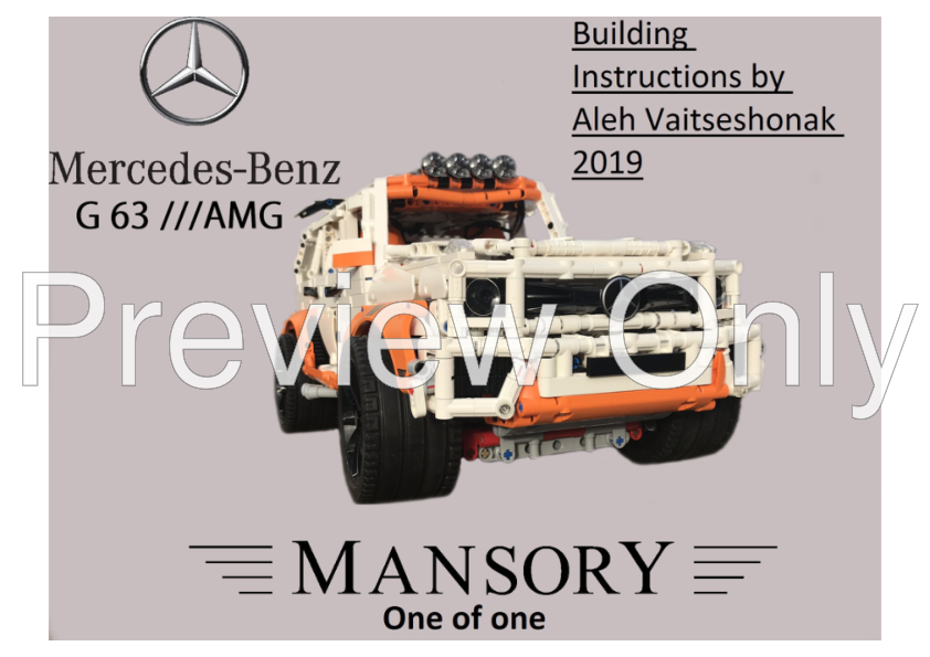 LEGO MOC Mercedes G63 ///AMG Mansory Gronos by OleJka | Rebrickable ...