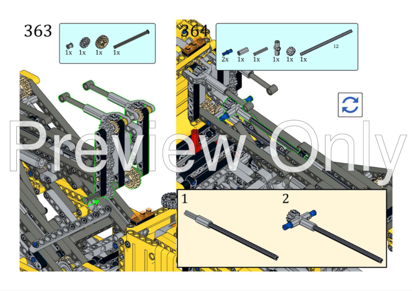 LEGO MOC-231410 Mobile Articulated Boom Lift (42009 Alternate) by ...