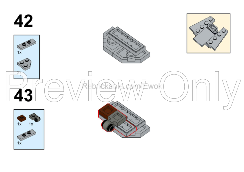 LEGO MOC-231961 75375 Milenium Falcon alternate builds 4 pack - bundle ...