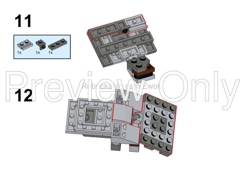 LEGO MOC-231961 75375 Milenium Falcon alternate builds 4 pack - bundle ...