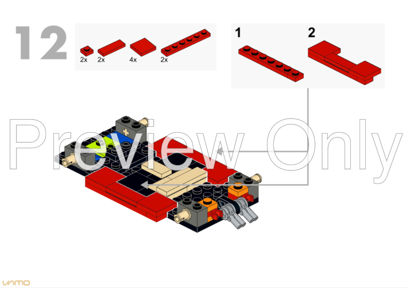 LEGO MOC-232085 2019 Corvette C7 Z06 (with convertible instructions ...
