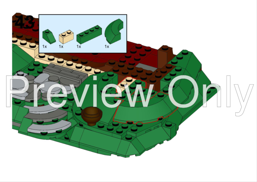 LEGO MOC-232415 The Shire Bookends by glaberdeenbrickfigs | Rebrickable ...