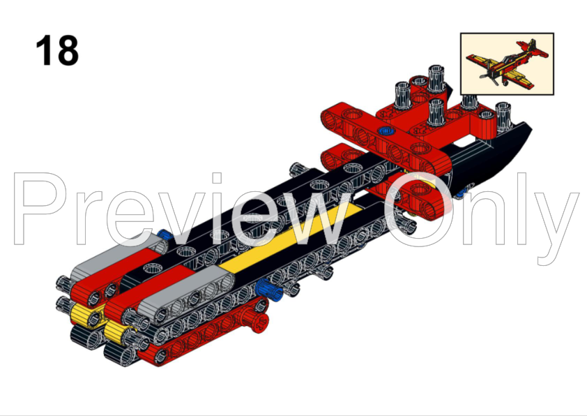 LEGO MOC-232573 P-47 Thunderbolt (42152 Firefighter Aircraft) by jpgon ...
