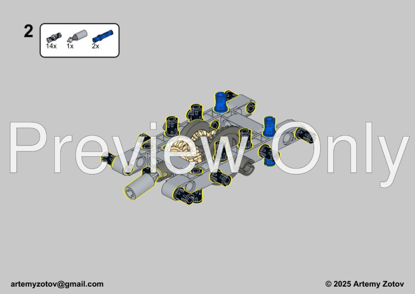 LEGO MOC Mitsubishi Lancer Evolution VIII (1:12) [Manual] by Artemy ...