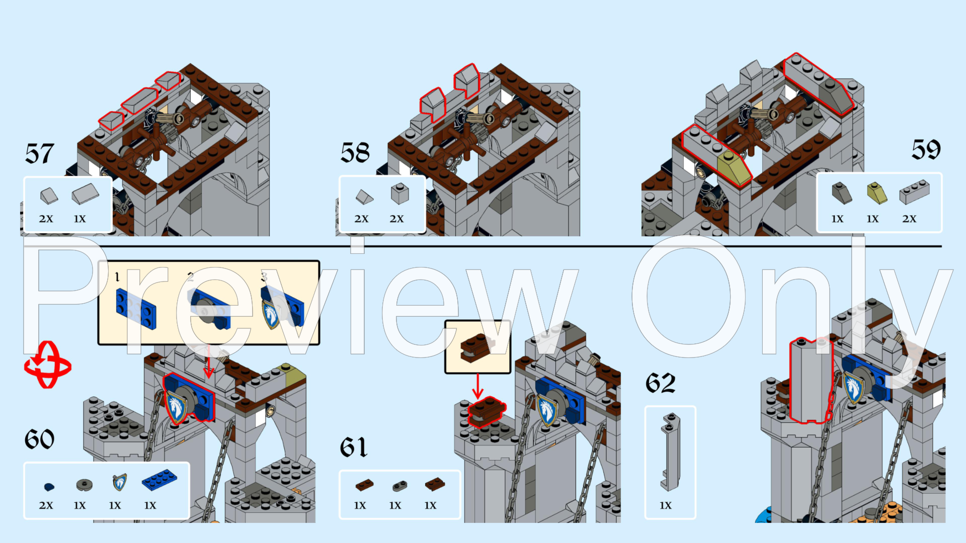 LEGO MOC-232916 Horse Knight Citadel by The_Astral_J | Rebrickable ...