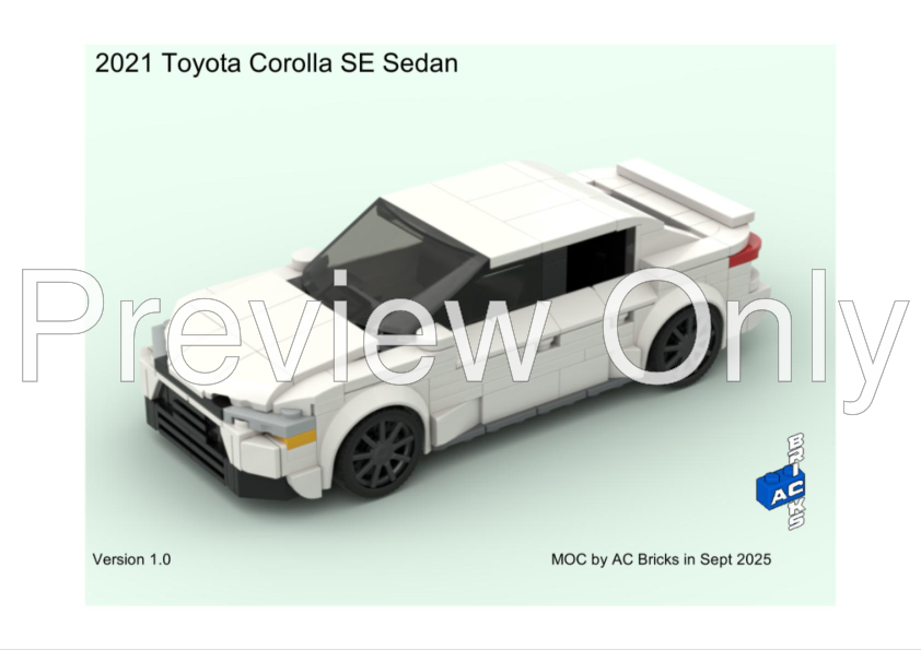 LEGO MOC-233539 2021 Toyota Corolla SE by ac-bricks | Rebrickable ...