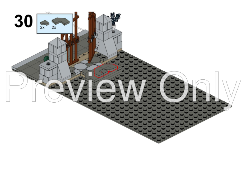 LEGO MOC-233643 Haunted Mansion Modular by brickmanspark | Rebrickable ...