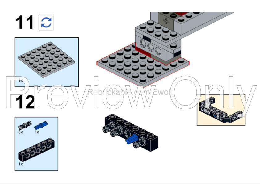 LEGO MOC-233890 Ebon Hawk modification of set 75375 by Ewok ...