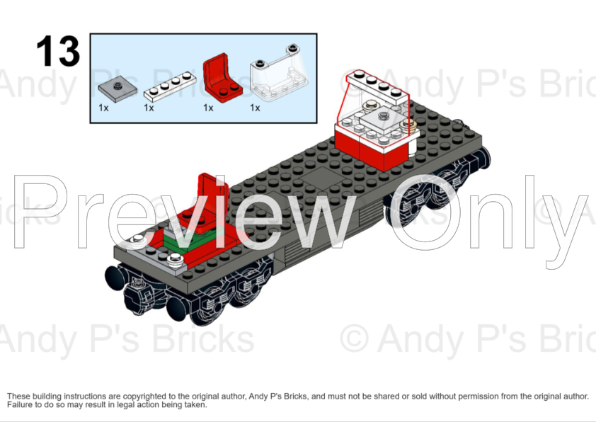 LEGO MOC-235073 60197 Alt Build - Cab Coach Conversion For One Of The ...