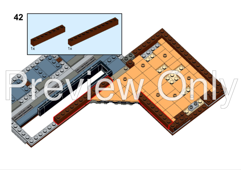 LEGO MOC-235234 Arkham Asylum Lower Floor - Compatible with Set 76300 ...
